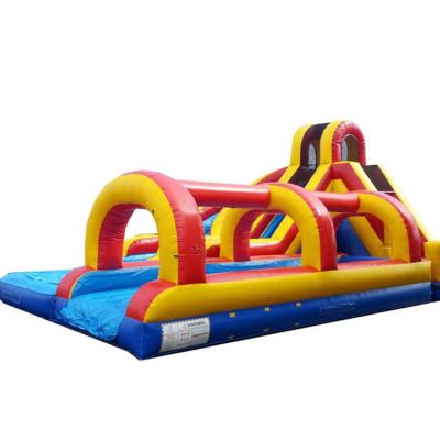 China Max Capacity 100-500kg Commercial Long Slide with Pool Inflatable Water Slide Perfect for sale