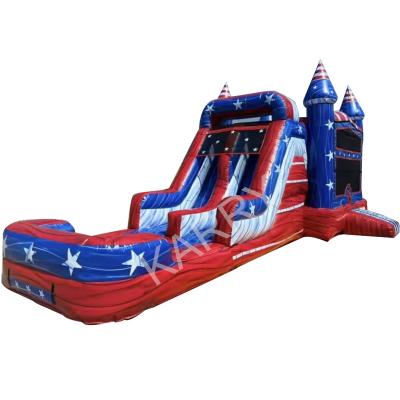 China Inflatable Bouncer Slide and Swimming Pool Combo for British Style Entertainment for sale