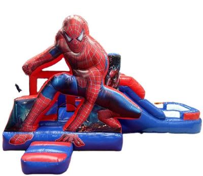 China Digital Printing Inflatable Castle And Water Slide For Adult Party Rental With Blower for sale