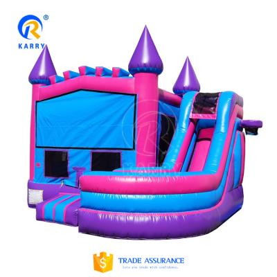 China Commercial Rental Bouncy House with Water Pool and Blower Age Range 8 to 13 Years for sale