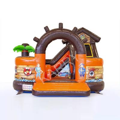 China Unisex Pirate Ship Inflatable Bouncy Castle Slide Combo for Kids Outdoor Playground for sale