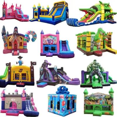 China Children's Amusement Park Trampoline with Internal Slide Customized Jungle Lion King for sale