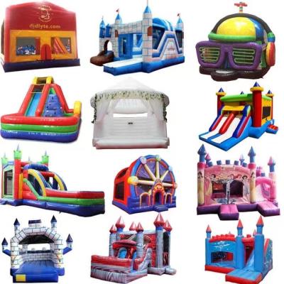 China Children's Amusement Park Trampoline with Internal Slide Customized Jungle Lion King for sale