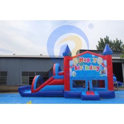 China Unisex Inflatable Castle Jumping Commercial Combo Bounce House with Obstacle Slide for sale