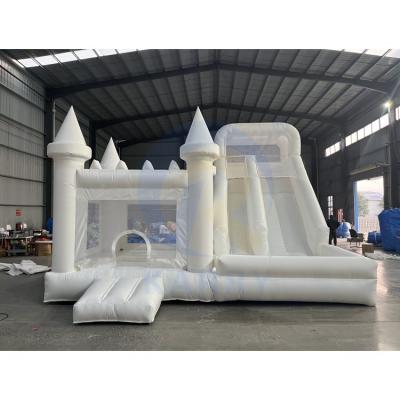 China Kids Outdoor Playground Inflatable Bouncer White Inflatable Castle for Wedding Party for sale