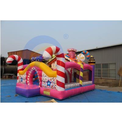 China Express Shipping Sweet Candy Sugar Shack Inflatable Bounce House for Kids Playground for sale