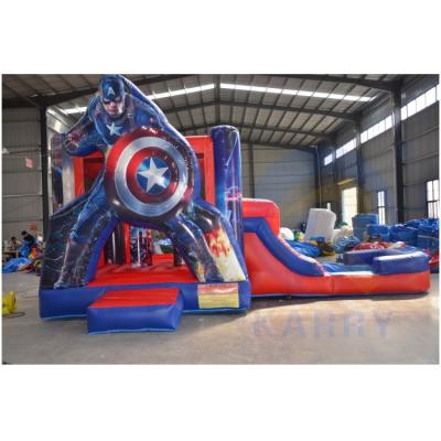 China Spiderman Inflatable Combo Bounce House and Slide Must-Have for Kids Outdoor Playground for sale