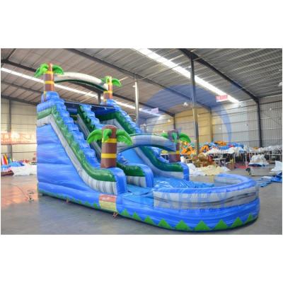China Customized Size Commercial Inflatable Water Slide with Pool CE/EN71/EN14960 Certified for sale
