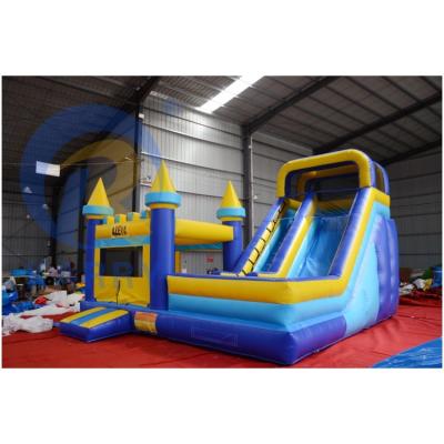 China Custom Party Set Castle Inflatable Moon Bounce House Water Slide Combo Unisex Gender for sale