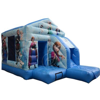 China CE Standard Inflatable Bouncer Slide Combo for Party Frozen Theme Jumping Castle for sale