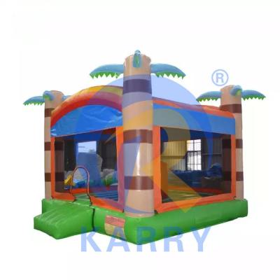 China Indoor Commercial Inflatable Kids Palm Tree Bounce House Small Bouncy Jumping Castle for sale