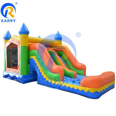 China EN71/EN14960 Certified Wet and Dry Unisex Water Blow Up Castle Bounce House with Slide for sale