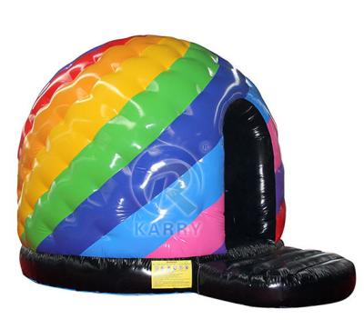 China Commercial Kid Trampoline Disco Dome Bouncy Castle Inflatable Castle with Light Music for sale