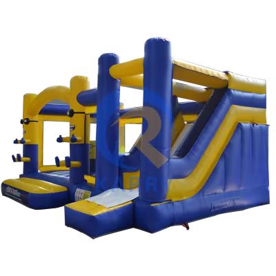 China PORTABLE Outdoor Commercial Bouncy Inflatable Slide Bounce House with Client's Logo for sale