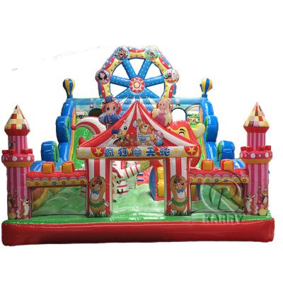 China Large PVC Crazy Ferris Wheel Inflatable Fun City A Must-Have for Bounce House Lovers for sale