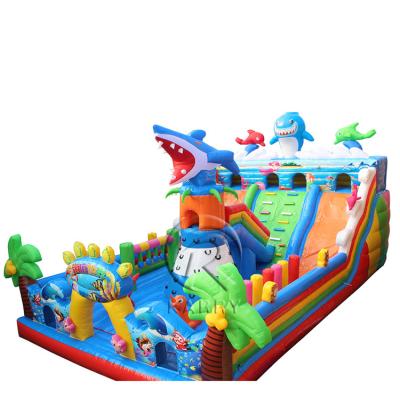 China Customized Color Moonwalk Bouncer Blow Up Bounce for Children in Amusement Theme Park for sale