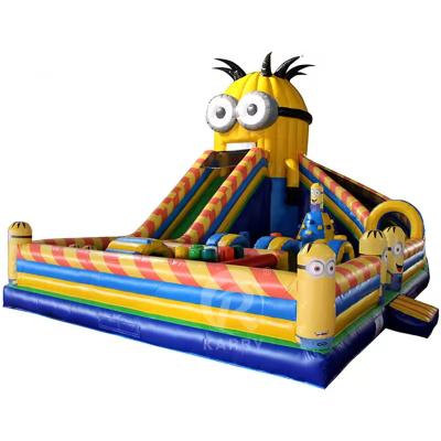 China Mechanical Man Inflatable Fun City 36ft PVC Castle Bounce House with Slide for sale