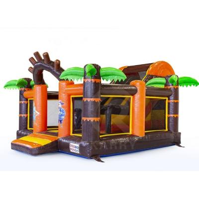 China Outdoor Entertainment Unisex PVC Inflatable Bouncy Castle with Pirate Ship Design for sale