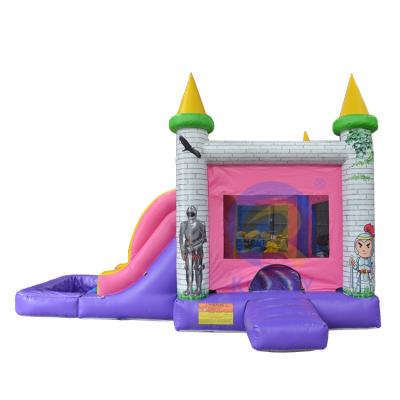 China Double Slide and Pool Jumping PVC Inflatable Bounce House for Commercial Outdoor Play for sale