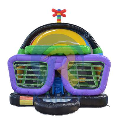 China Unisex Playground Inflatable Music Disco Jumping Bouncy Castle for Kids and Adults for sale