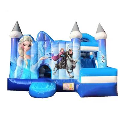 China Jumping Castle Slide Combo Custom Frozen Theme Inflatable Bounce House for Party Fun for sale