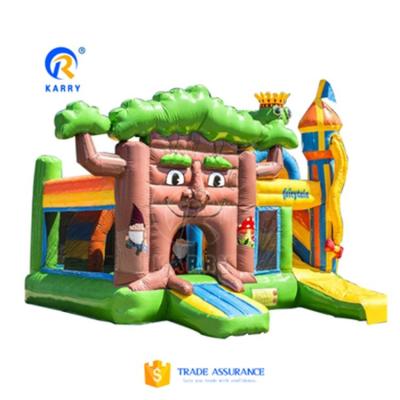 China Express Air Sea Shipping Kids Outdoor Playground Inflatable Bounce House with Slide for sale