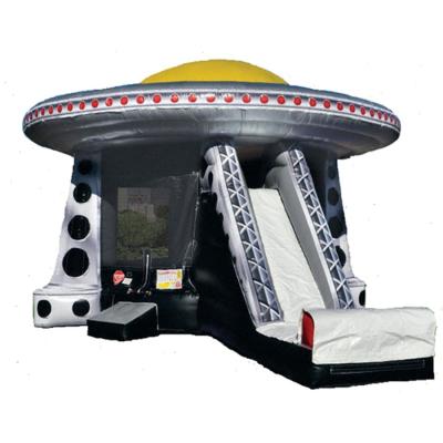 China Spacecraft Inflatable Bouncer Castle Dry Slide Combo for Children Customized Color for sale