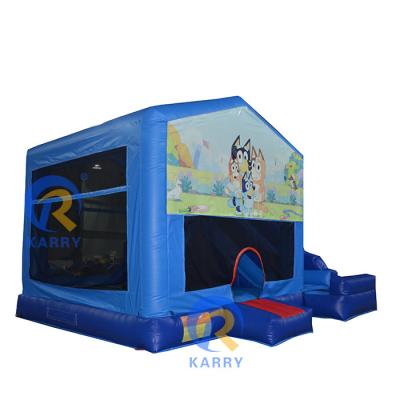 China Kids Outdoor Playground Inflatable Bounce House with Slide Jumping Castle Wet Slide Combo for sale
