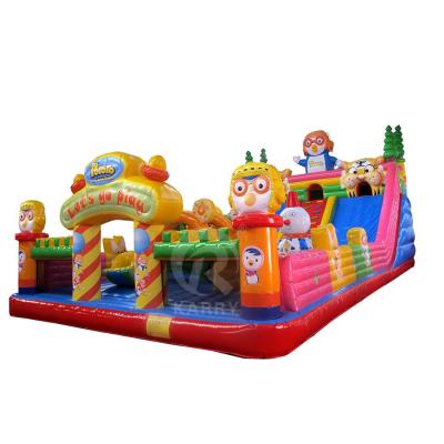 China Inflatable Fun City Outdoor Amusement Park Bouncer Slide for Commercial Party Rentals for sale
