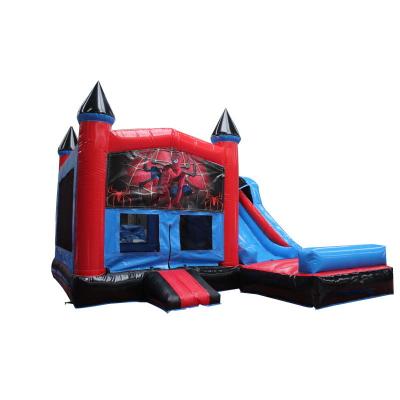China Features PORTABLE Inflatable Spiderman Bouncer Combo for Kids Party Rental for sale