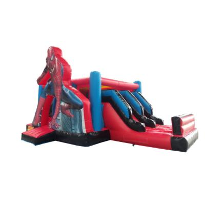 China Features PORTABLE Inflatable Spiderman Bouncer Combo for Kids Party Rental for sale