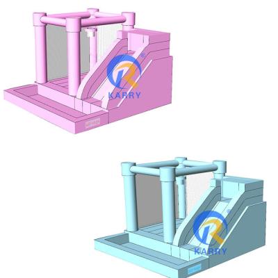 China Digital Printing Wedding Event Bouncy Castle Bounce House with Slide and PVC Tarpaulin for sale