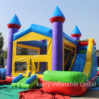 China EN14960 Certified Inflatable Castle Slide Combo 5 in 1 with Customized Design for sale
