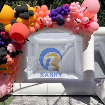 China Wedding Party Customized Inflatable White Jumping Castle with Slide and Bouncer Combo for sale