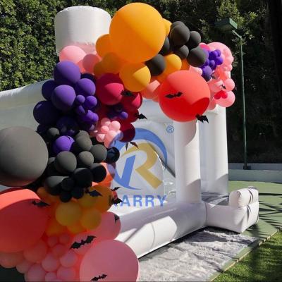 China Wedding Party Customized Inflatable White Jumping Castle with Slide and Bouncer Combo for sale