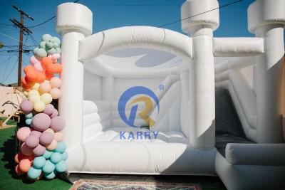 China Wedding Party Customized Inflatable White Jumping Castle with Slide and Bouncer Combo for sale