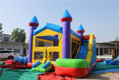 China Customized Size Inflatable Bouncer with Slide Age Range 14 Years up Commercial Grade for sale