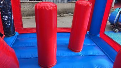 China 14 Years Up Superhero Spiderman Inflatable Bounce House Water Slide Pool with Pool Design for sale