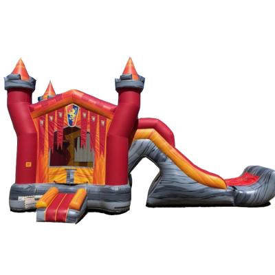 China Knight Palace Inflatable Bouncer Slide Combo with PVC Material and EN14960 Certificate for sale