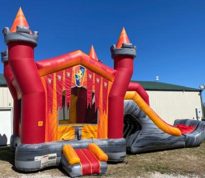 China Knight Palace Inflatable Bouncer Slide Combo with PVC Material and EN14960 Certificate for sale
