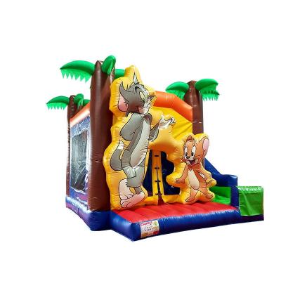China Unisex Tom and Jerry Inflatable Jumping Castle Bounce House for Kids Free Customization for sale