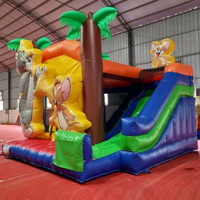 China Unisex Tom and Jerry Inflatable Jumping Castle Bounce House for Kids Free Customization for sale