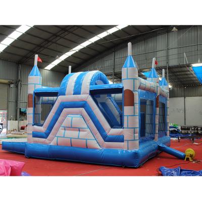 China Take Your Parties to the Next Level with Our Blue Square Brick Inflatable Castle for sale