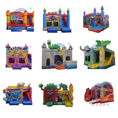 China Take Your Parties to the Next Level with Our Blue Square Brick Inflatable Castle for sale