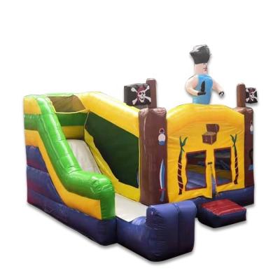 China Features Repair Kits Portable Pirate Ship Inflatable Jumping Castle Slide Combo for sale