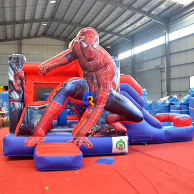 China Kids PVC Tarpaulin Inflatable Bouncy Castle Combo with Slide and Digital Printing for sale