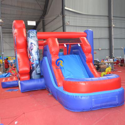 China Kids PVC Tarpaulin Inflatable Bouncy Castle Combo with Slide and Digital Printing for sale