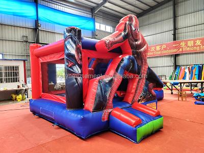 China Kids PVC Tarpaulin Inflatable Bouncy Castle Combo with Slide and Digital Printing for sale