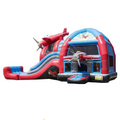 China Age Range 14 Years up Castle Slide Combo Inflatable Jumping Castle Aeroplane for Kids for sale