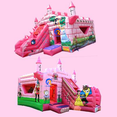 China Lovely Princess Castle Inflatable Bouncer for Kids Jumping Fun in Amusement Park for sale